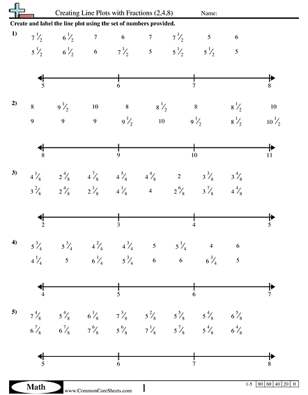 Line Plot Worksheets Free CommonCoreSheets